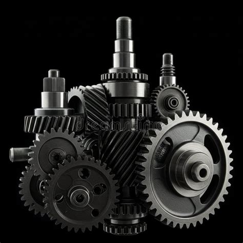 A Complex Arrangement Of Interlocking Metallic Gears In Varying Sizes Set Against Stock