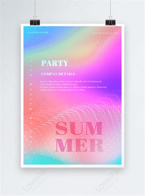 패션 무지개 그라데이션 홀로그램 포스터 이미지 사진 464427745 무료 다운로드