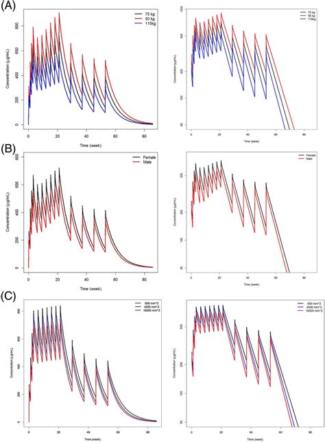 Influence Of A Body Weight B Sex And C Tumour Burden On