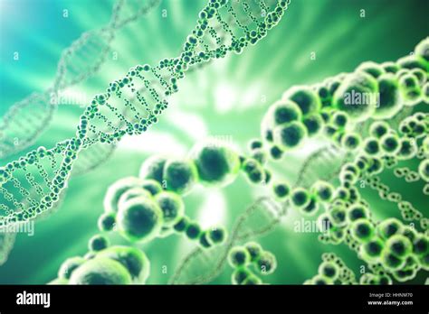 Dna Molecule Structure Close Up Of Concept Human Genome 3d Rendering Medicine Concept Stock