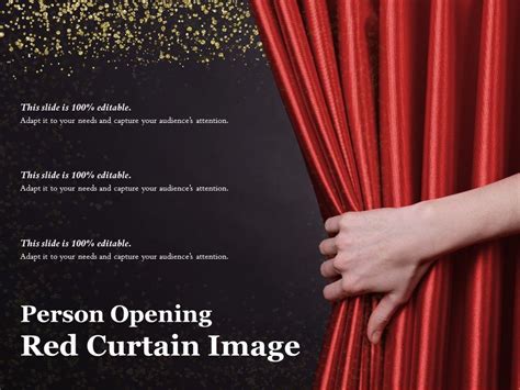 Person Opening Red Curtain Image Ppt PowerPoint Presentation Professional Layout
