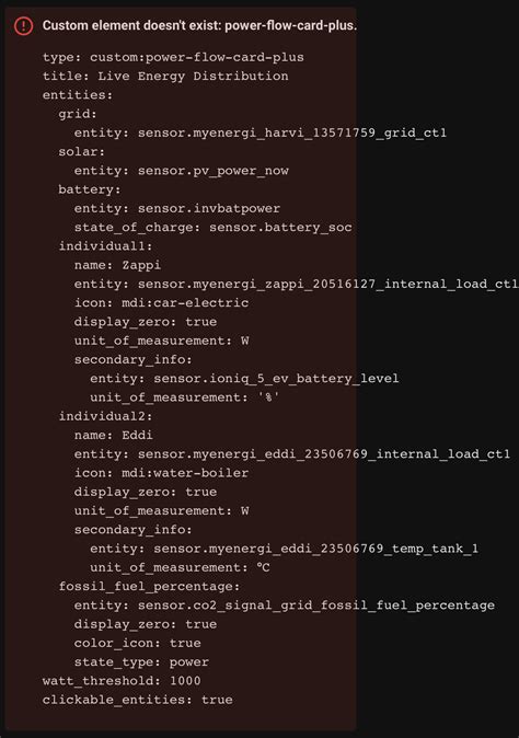 [bug] Latest Version Doesnt Load On Ios 12 5 7 · Issue 77 · Flixlix Power Flow Card Plus · Github
