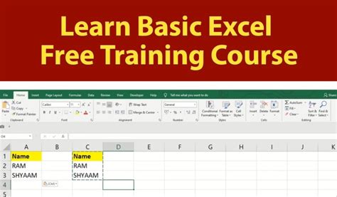 Learn Basic Ms Excel