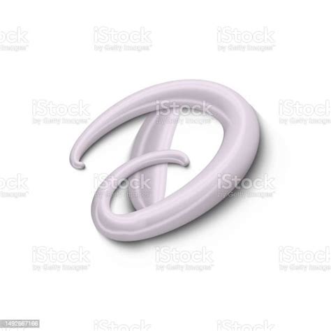 클리핑 경로가 있는 3d 손으로 쓴 붓글씨 문자 D 카드 포스터 배너 결혼식 또는 생일 유형 0명에 대한 스톡 사진 및 기타