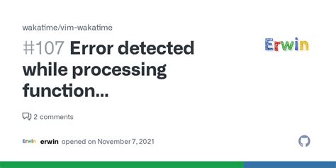error detected while processing function 9