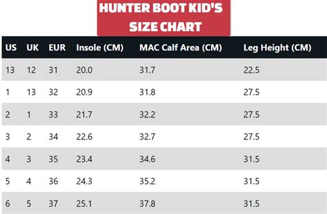 Hunter Boot Size Chart 2026 Proven Expert Sizing Guide