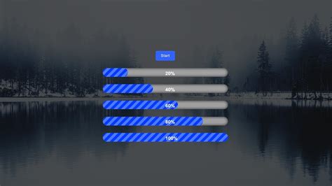 Animated Progress Bar With Percentage Using Html Css And Javascript Tutorial Youtube