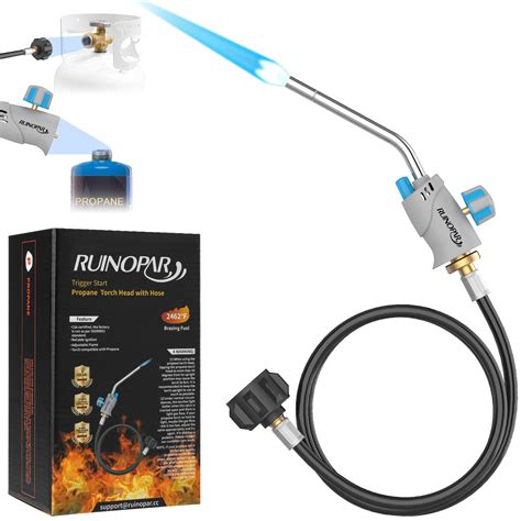 Propane Torch Head With Igniter Trigger Start Propane Gas Torch Kit With 5ft Hose Torch With