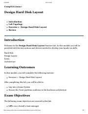 1 Design Hard Disk Layout Pdf 6 18 2020 Print Content CompTIA Linux Design Hard Disk Layout