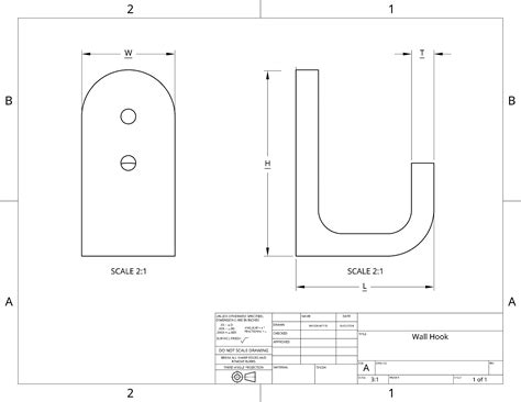 Parametric Wall Hook By Mm Printing Download Free Stl Model