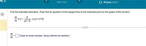 Solved Part 1 ﻿of 2points 0 ﻿of 1find The Indicated