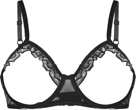Kaerm Damen BH Sexy Offen Büstenhebe Träger Ouvert Dessous Erotik Bra ...