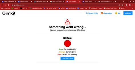 Gimkit Servers Just Went Down For Unknown Reasons If Theirs Any Updates I Ll Let You Guys Know