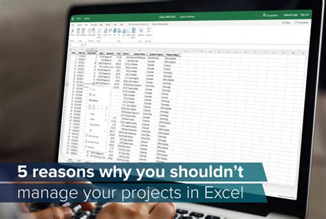 Reasons Why You Shouldnt Manage Your Projects In Excel ProMX
