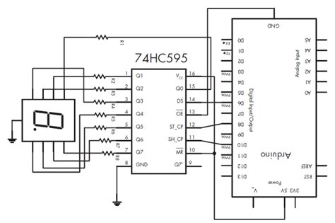 how to use 7 segment using shift register pija education