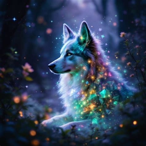 Free Mystical Wolf Spirit Image Wolf Magical Forest Download At