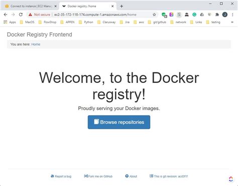 creating private container registry on docker hub clarusway