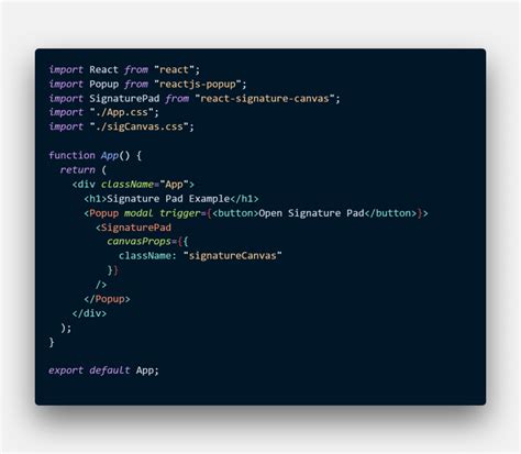 create a signature pad in react dev community