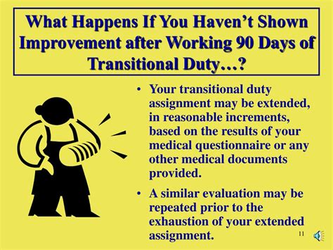 Ppt What Is Transitional Duty Powerpoint Presentation Free Download Id6816925