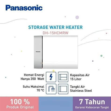 Jual Panasonic Dh 15hcmrw Water Heater 15 L 350 Watt Shopee Indonesia