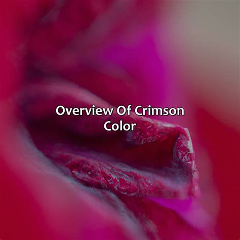 What Color Is Crimson