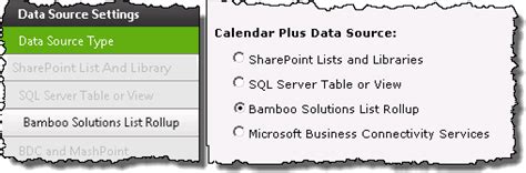 Use A Bamboo List Rollup As The Calendar Plus Data Source Bamboo