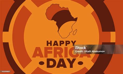 아프리카의 날 행복한 아프리카 자유의 날과 해방의 날 아프리카 대륙과 전 세계에서 매년 축하하십시오 아프리카 패턴 포스터 카드 배너 및 배경 벡터 일러스트 레이 션 0명에
