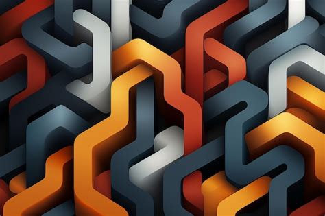 Premium Ai Image Geometric Abstract Pattern