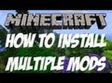 How To Install Multiple Mods For Minecraft 1 7 5 Mac YouTube