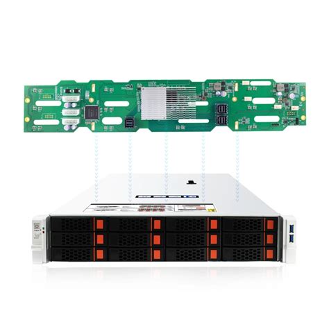 Ceacent Cc3x12 12s 12bay 2u Hotswap Rack Barebone Server Usb3 0 12gb Sas Sata Expander Backplane 