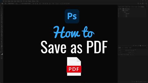 How To Save As PDF In Photoshop YouTube