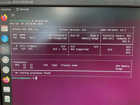 no driver version after reflashig jetson agx orin developer kit