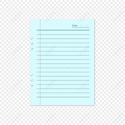 줄 지어 블루 노트 종이 클립 아트심장개인적인 Png 일러스트 무료 다운로드 Lovepik