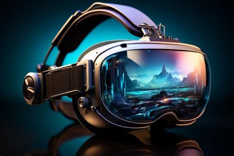 Premium Ai Image Advancing Immersion Vr Headset Emerges As A Futuristic Gadget For Digital