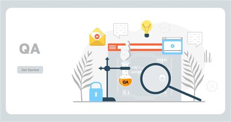 Testing Concept Vector For Landing Page Tester For Website And Checks Code Software Engineer