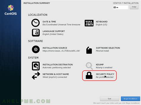 Howto Do A Netinstall Of CentOS 7 7 4 1708 Minimal Server
