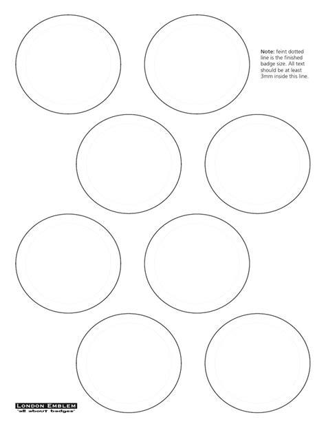 Le 55mm Badge Template Sheet Pdf