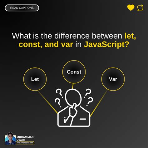 what is the difference between let const and var in javascript muhammad owais posted on the