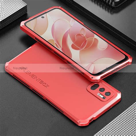 Luxury Aluminum Metal Cover Case Degrees For Xiaomi Redmi Note JE G Red And Black
