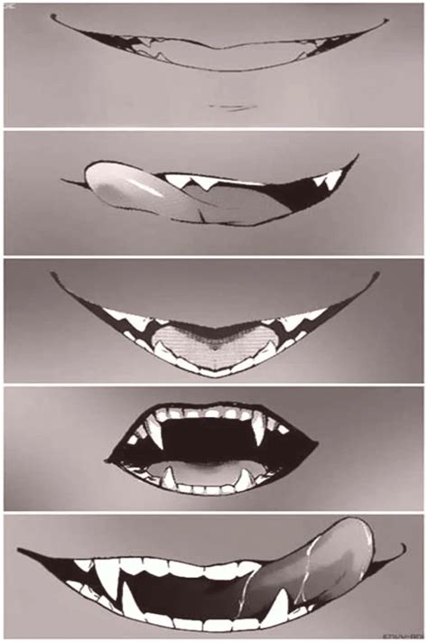 Как Нарисовать Рот Аниме 62 Фото
