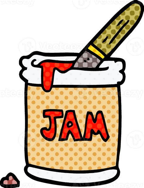 Cartoon Doodle Jam Jar 45027274 Png