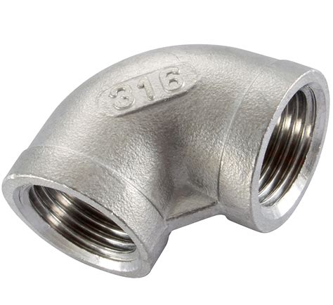 Stainless Steel Elbow 90° Pipe Fittings Marine Grade 316 Bsp Female