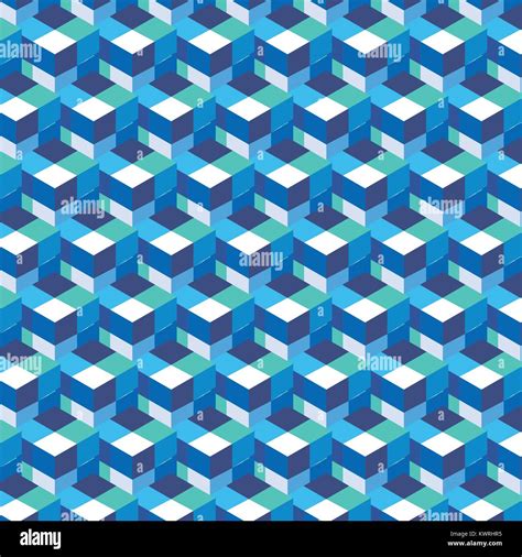 seamless abstract cube pattern colorful design geometric 3d vector