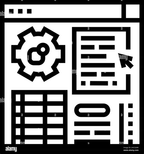 Application Erp Line Icon Vector Illustration Stock Vector Image And Art Alamy