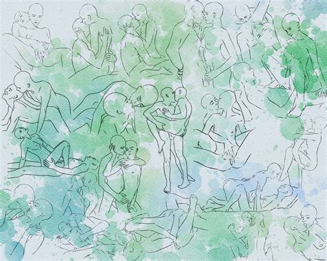 Couple Pose Stamps For Procreate NSFW BUNDLE Etsy