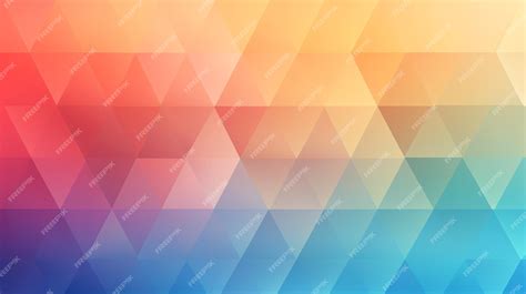 Premium Photo Gradient Triangle Pattern Light Colors Background