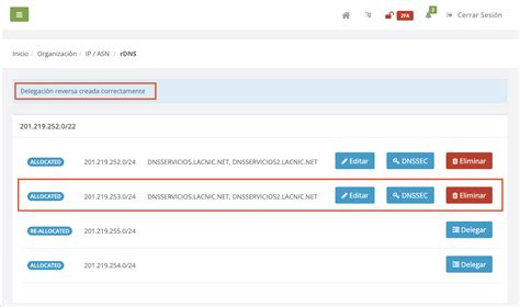 Delegar DNS Reverso RDNS Para Bloque IPv Parte LACNIC