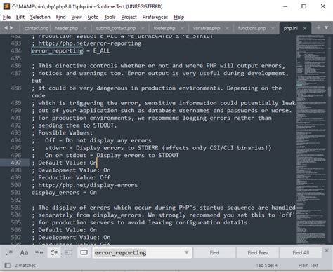 Affichage Des Erreurs Php Par Cedricananga Page 1 Openclassrooms