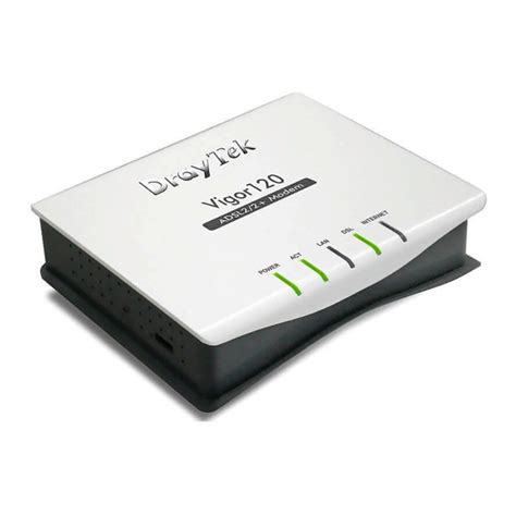 DRAYTEK VIGOR MODEM SPECIFICATIONS ManualsLib