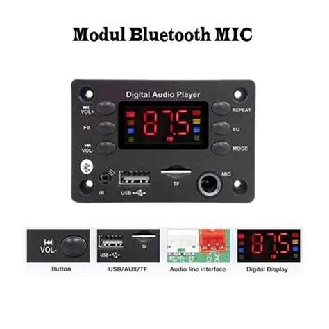 Jual Papan Audio Dekoder Mp3 Bluetooth Usb Radio Fm Karaoke Shopee Indonesia
